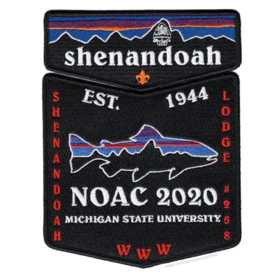 Boy Scout OA 258 Shenandoah Lodge 2020 NOAC Flap Set | eBay