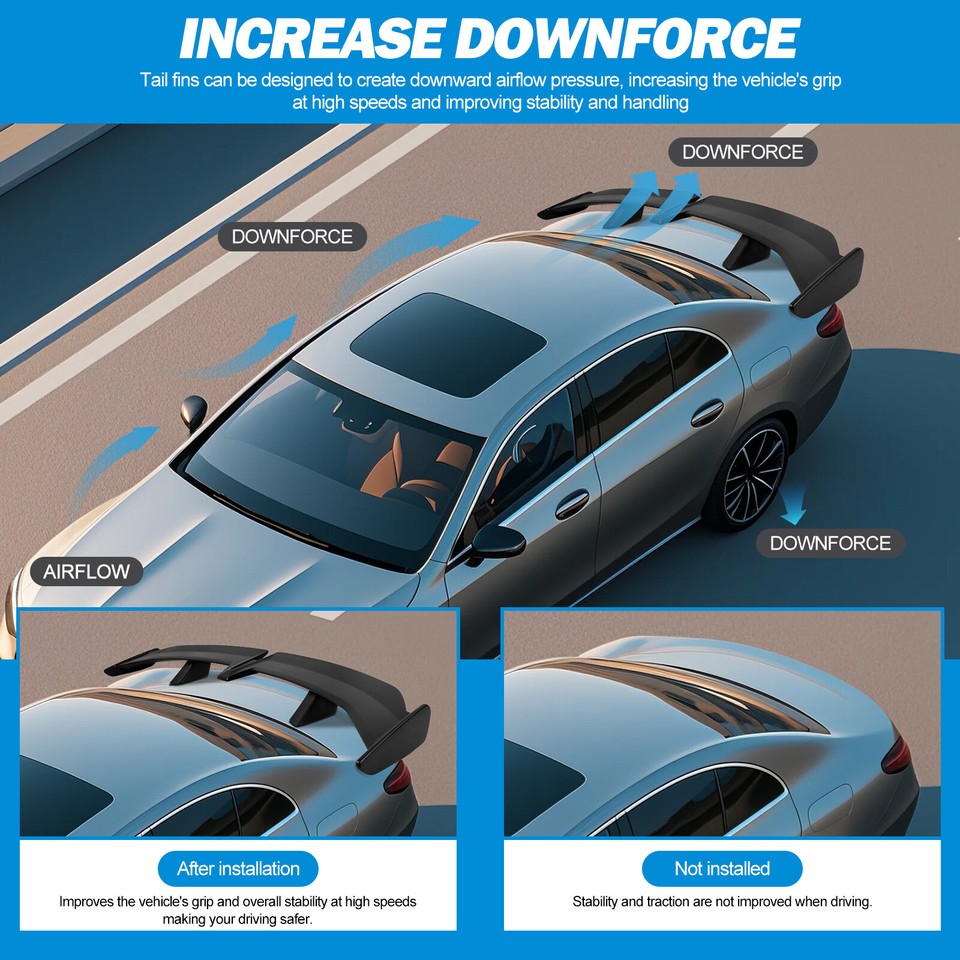 55" For Mitsubishi 3000GT Coupe Rear Trunk Spoiler Wing GT PRO Style ...