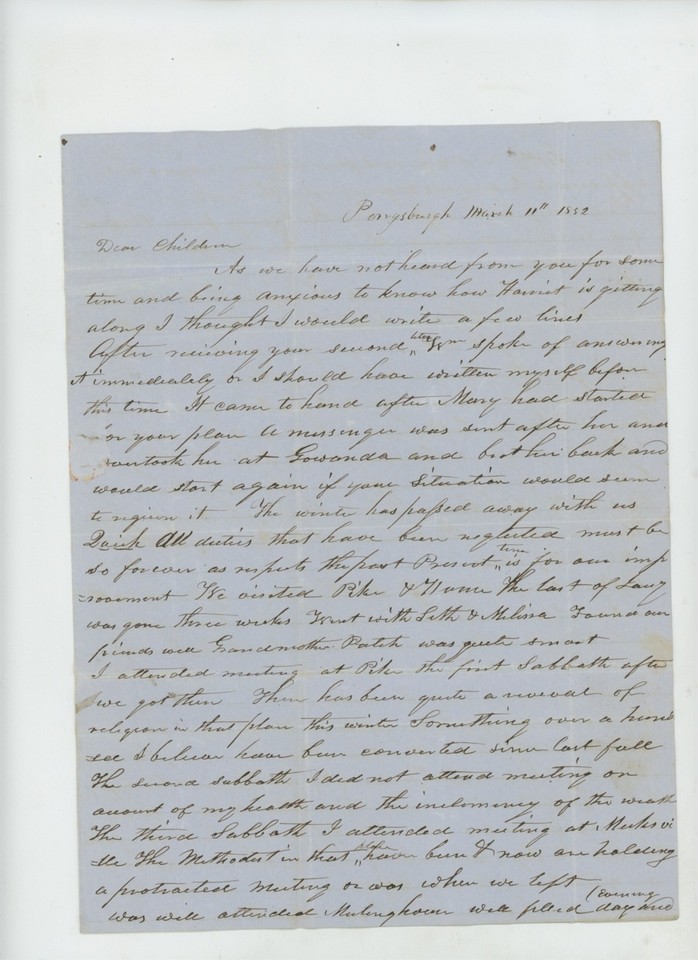 Mr Fancy Cancel Sc 11a Perrysburgh NY Mansucript Skaneateles NY '52 FLS #3517 | eBay