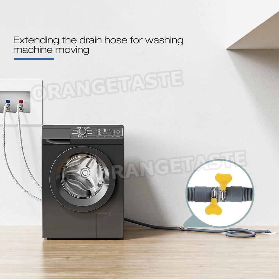 Universal Washing Machine Dishwasher Drain Hose Extension Pipe For ...