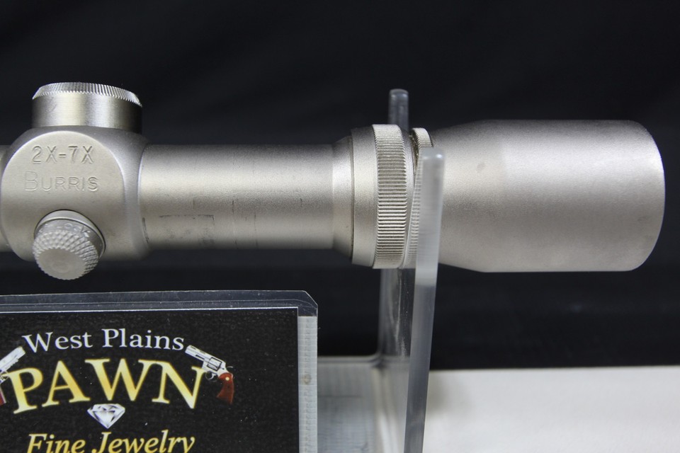 BURRIS 2X-7X HANDGUN SCOPE SILVER POSI-LOCK DUPLEX(01AEE13CA) | eBay