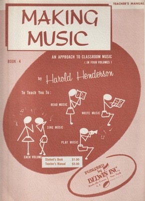 Making Music Book 4 Teachers Manual Workbook 1959 | eBay
