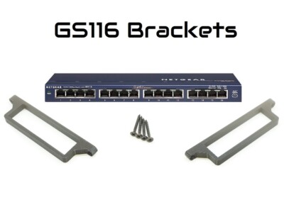 Wall Mount Bracket Holder for NetGear GS116NA ProSafe 116 16 port ...