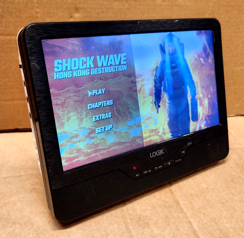 LOGIK L9DUALM13 Compact 9" Inch Screen Portable In Car Mini DVD Player ...