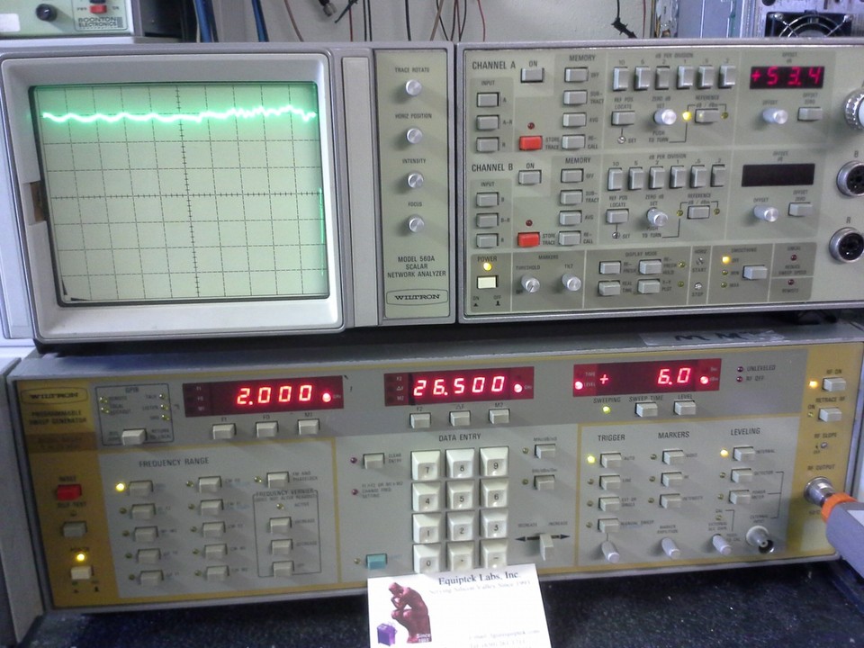 RF Sweep Generator 2-26.5 GHz TESTED! +13 dBm output Wiltron 6653A PLL ...