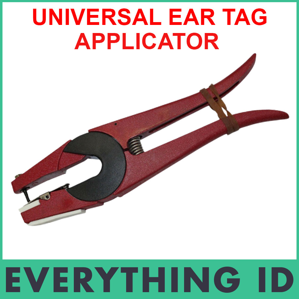 EAR TAG APPLICATOR RED UNIVERSAL NLIS ALLFLEX LEADER ZEE ID TAGS HDX ...