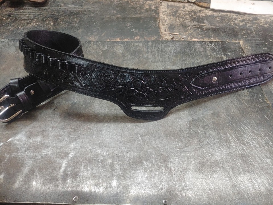 Western Cowboy Belts drop loop Cartridge Belt Ammo | eBay