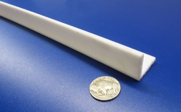 Teflon PTFE 90 Degree Angle, 1/8" Thick x 1.0" Arm Width x 60" Length ...
