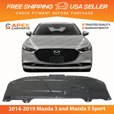 Front Under Cover Engine Splash Shield For 2014-2019 Mazda 3 and Mazda ...