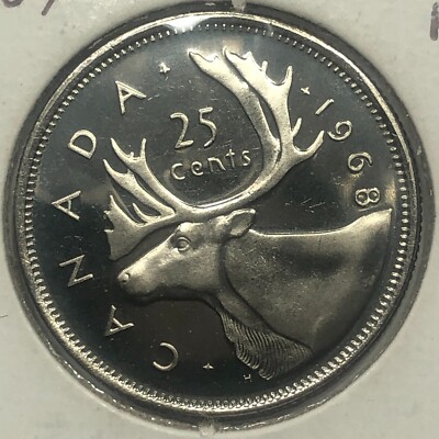 1968 Canada Twenty Five Cents Foreign Coin #1976 | eBay