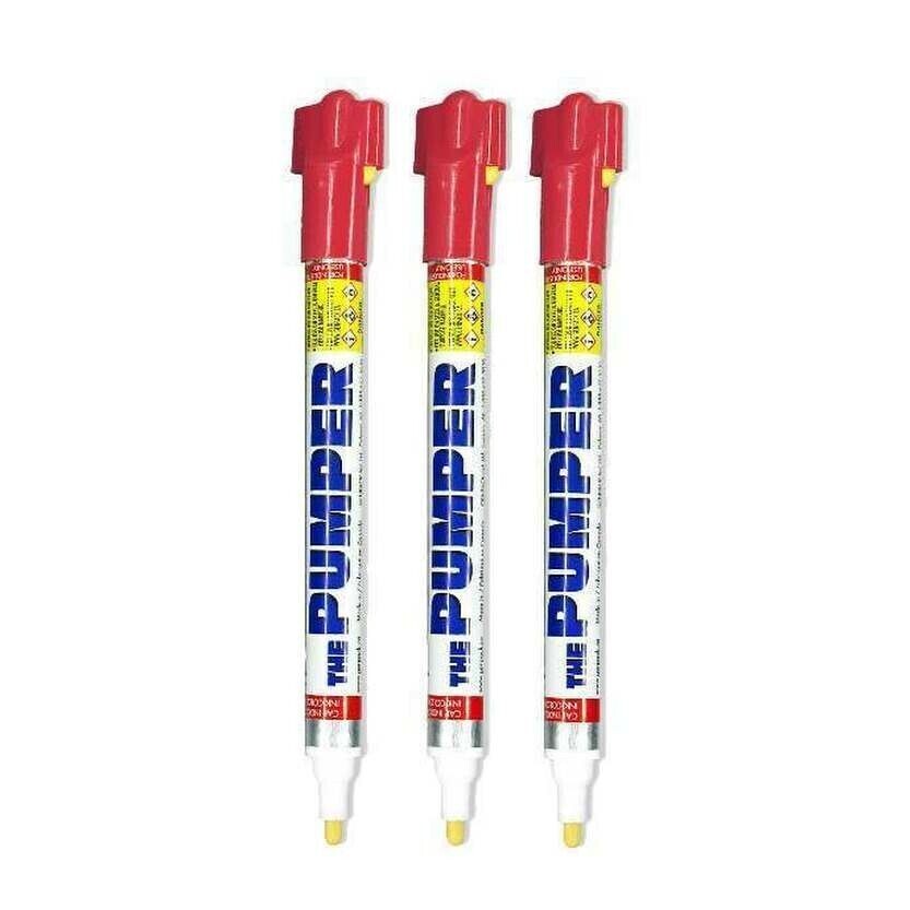 THE PUMPER PERMANENT MARKER PENS RED - 3 Pens | eBay