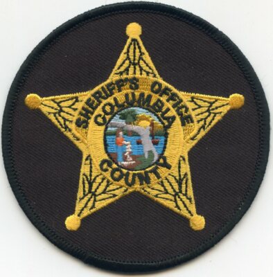 COLUMBIA COUNTY FLORIDA FL Gold Star round SHERIFF POLICE PATCH | eBay