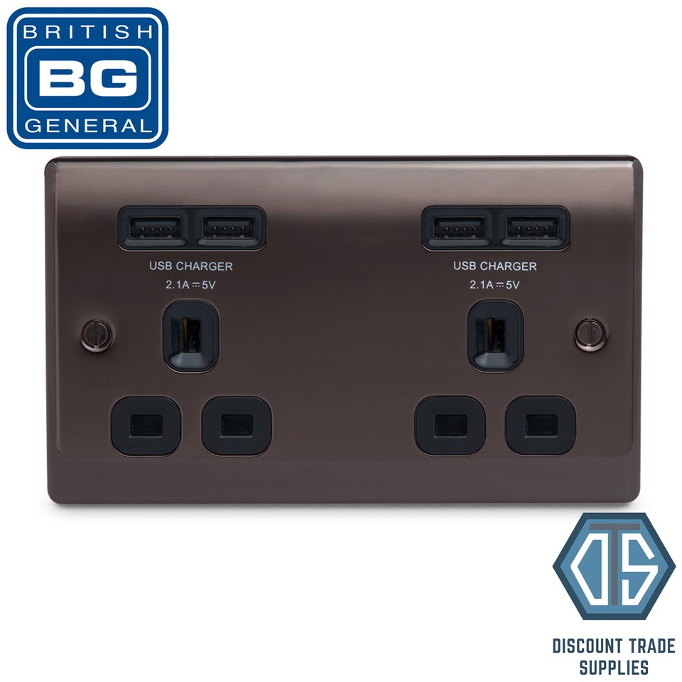 BG Nexus Metal Black Nickel Switches & Sockets Full Range Free P&P ...