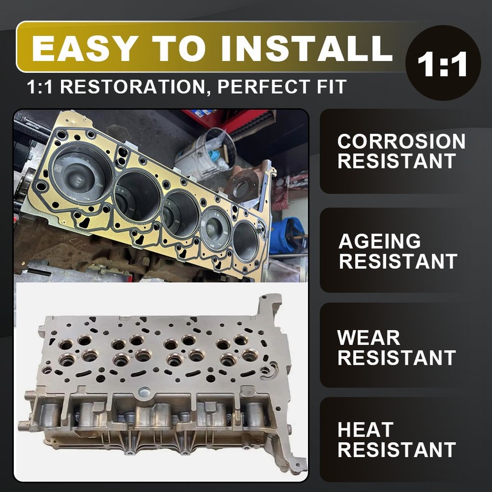 Cylinder Head Gasket Set + Head Bolts For Ford 2.2 Tdci Diesel Engine ...