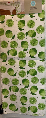 MARTHA STEWART TABLE RUNNER GREEN LIMES 14 X 72 100% COTTON NIP | eBay