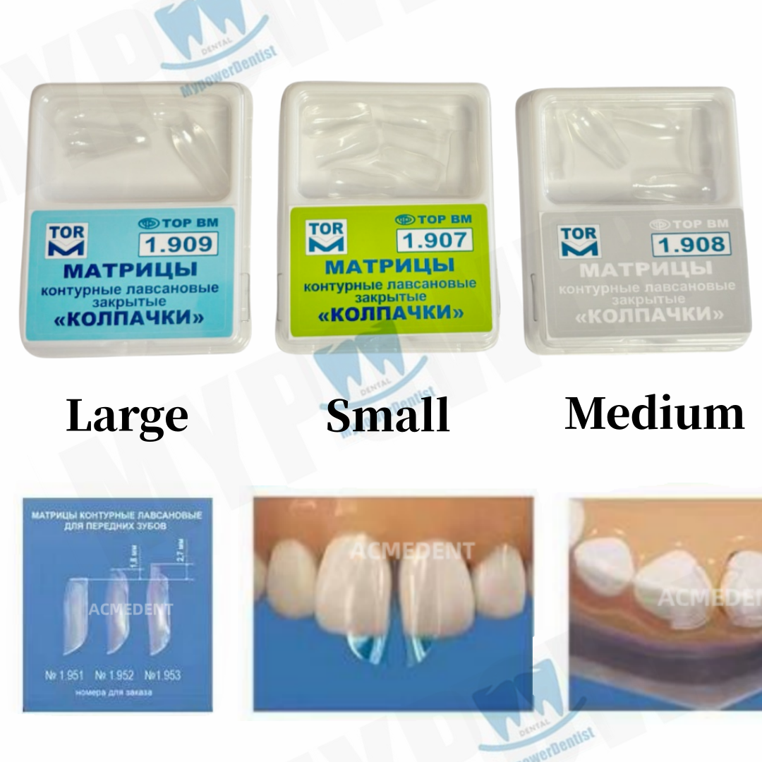 Dental Clear Matrix Anterior Matrices Bow BT Fits Bioclear L/M/S ...