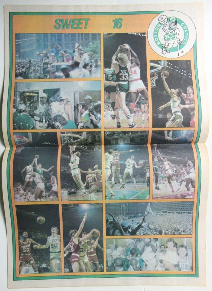 LARRY BIRD - July 4, 1986 "BOSTON CELTICS PRIDE" Magazine + "Sweet 16 ...