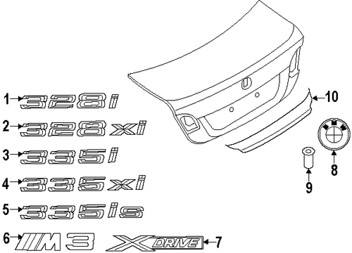 BMW 51147146051 GENUINE OEM EMBLEM | eBay