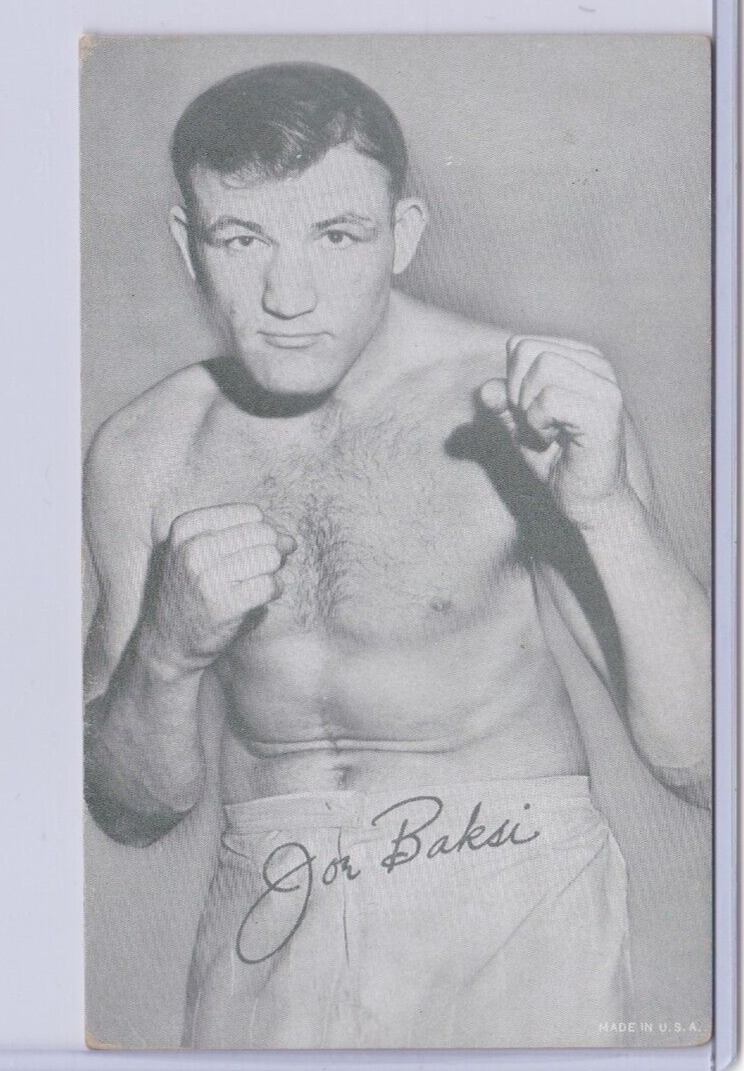 JOE BAKSI BOXER EXHIBIT SUPPLY CO. PENNY ARCADE CARD 1947 BOXING | eBay