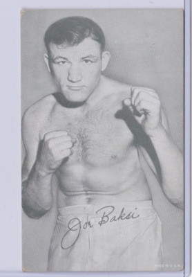 JOE BAKSI BOXER EXHIBIT SUPPLY CO. PENNY ARCADE CARD 1947 BOXING | eBay
