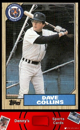 1987 Topps #148 Dave Collins Detroit Tigers Baseball Card | eBay