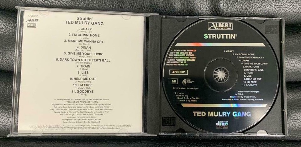 TED MULRY GANG STRUTTIN CD AUST PRESS ALBERT - EMI PRODUCTIONS RARE ...