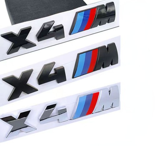 For BM X4 Series X4M Number Letters Rear Trunk Badge Emblem Sticker | eBay