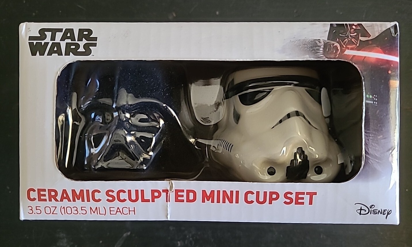 Disney Star Wars Ceramic Sculpted Mini Cup Set of Two 3.5 oz - Brand ...