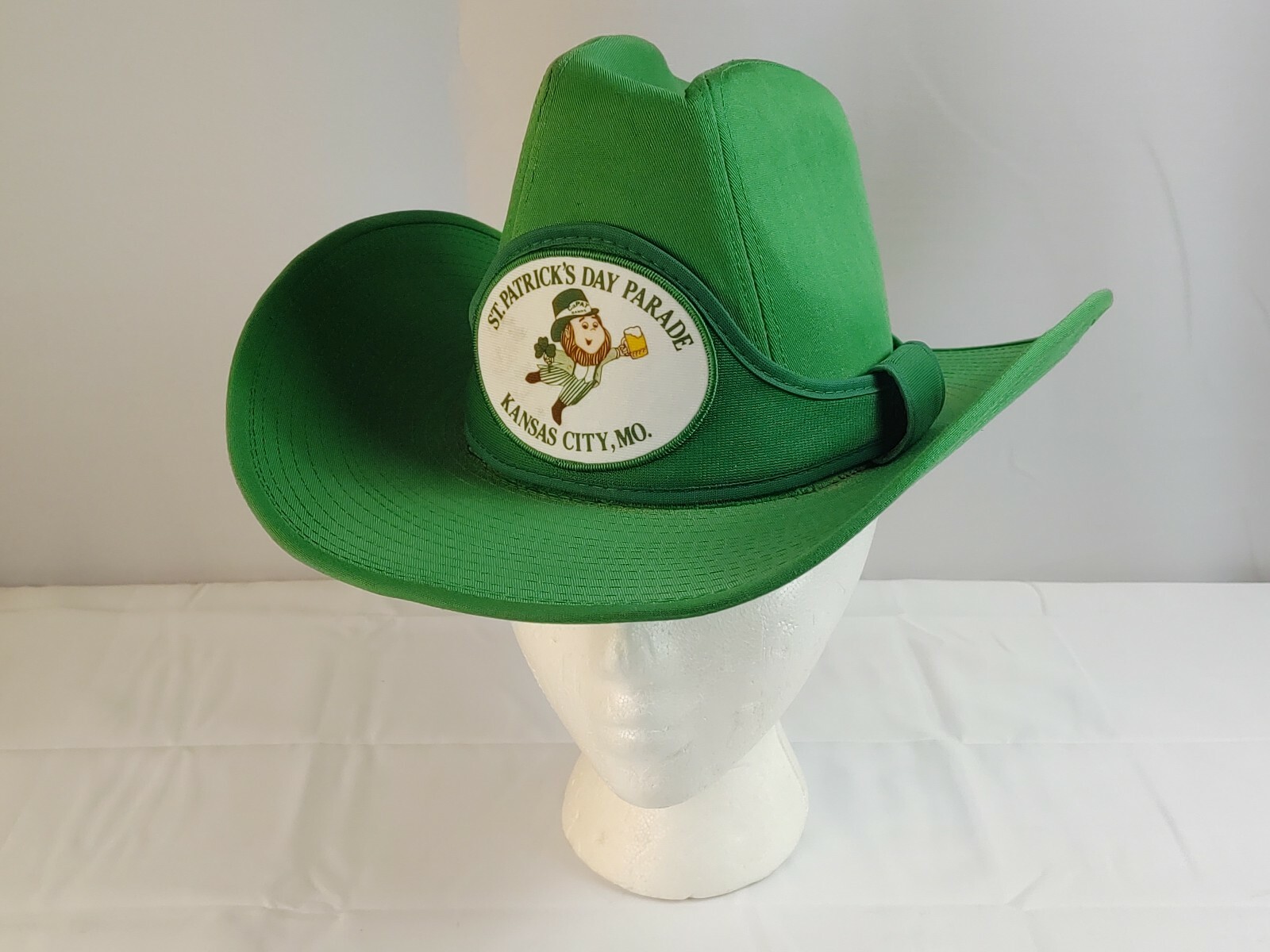 Vtg GA Brand Western Cowboy Hat Green Size S 6 3/4 - … - Gem
