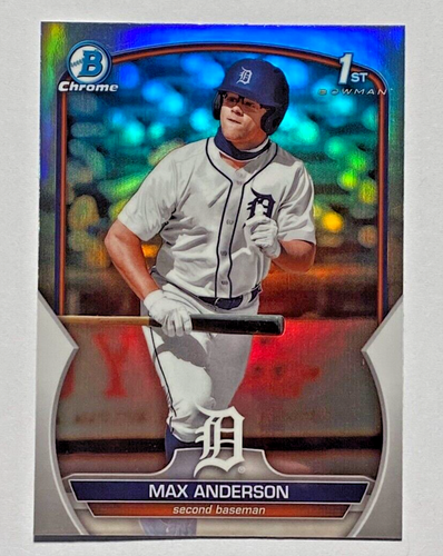2023 Bowman Draft Baseball #BDC-144 MAX ANDERSON Refractor 1st TIGERS ...