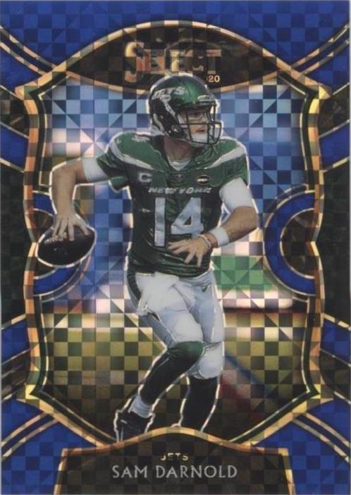 2020 Panini Select - Concourse Sam Darnold #18 Blue Prizm /175 for sale ...