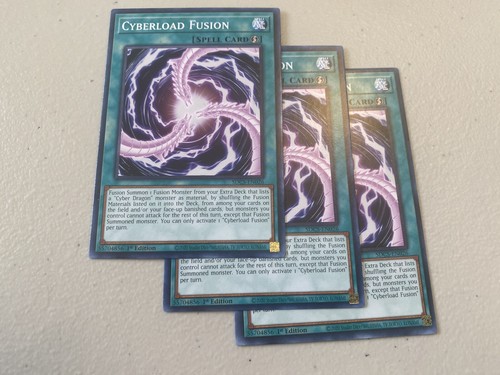 Cyberload Fusion (3x) SDCS-EN026 - Common - 1st Edition NM Yugioh | eBay