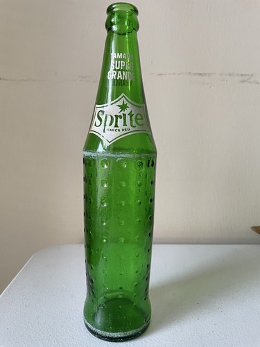 💚VINTAGE 60-70’s MEXICO SPRITE 10 OZ GREEN DIMPLED GLASS BOTTLE COCA ...