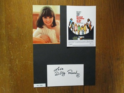 DOLLY READ(Martin)(Beyond Valley of The Dolls)Signed 3 X 5 Index Card w ...