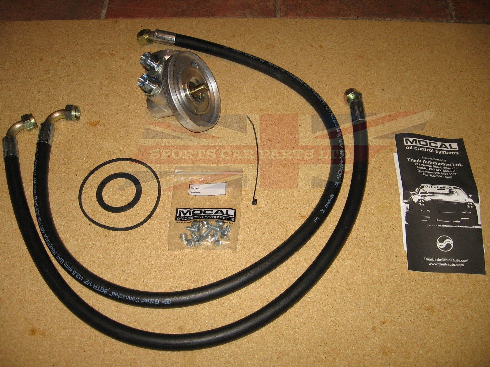 New Oil Cooler Kit w/ Oil Filter Adaptor Lines & Fitting Kit Triumph ...