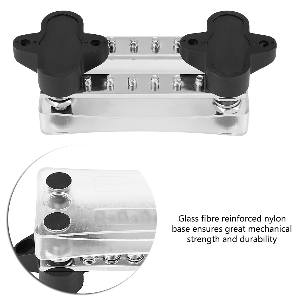 Car Boat Truck Bus Bar Electric Terminal Junction Box Dual 6-Way 100amp ...