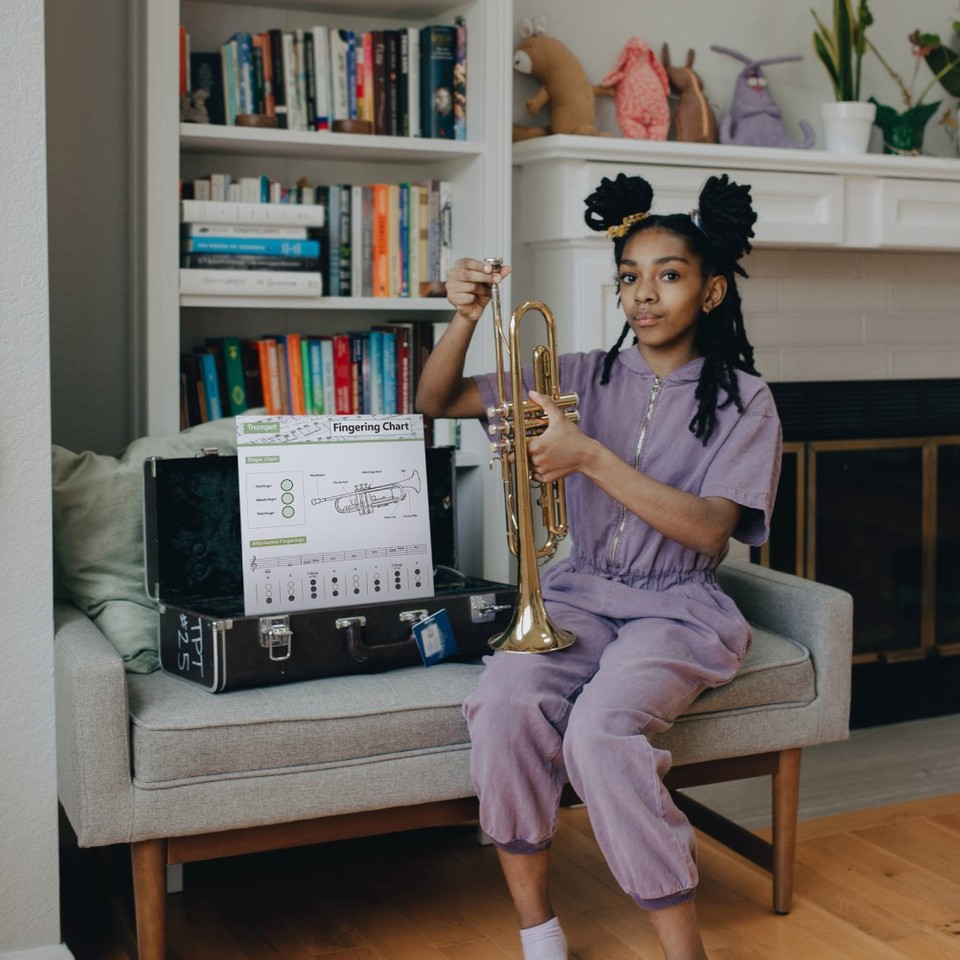 1Pc Trumpet Chord Diagram Coated Paper Trumpet Chart (Assorted Color ...