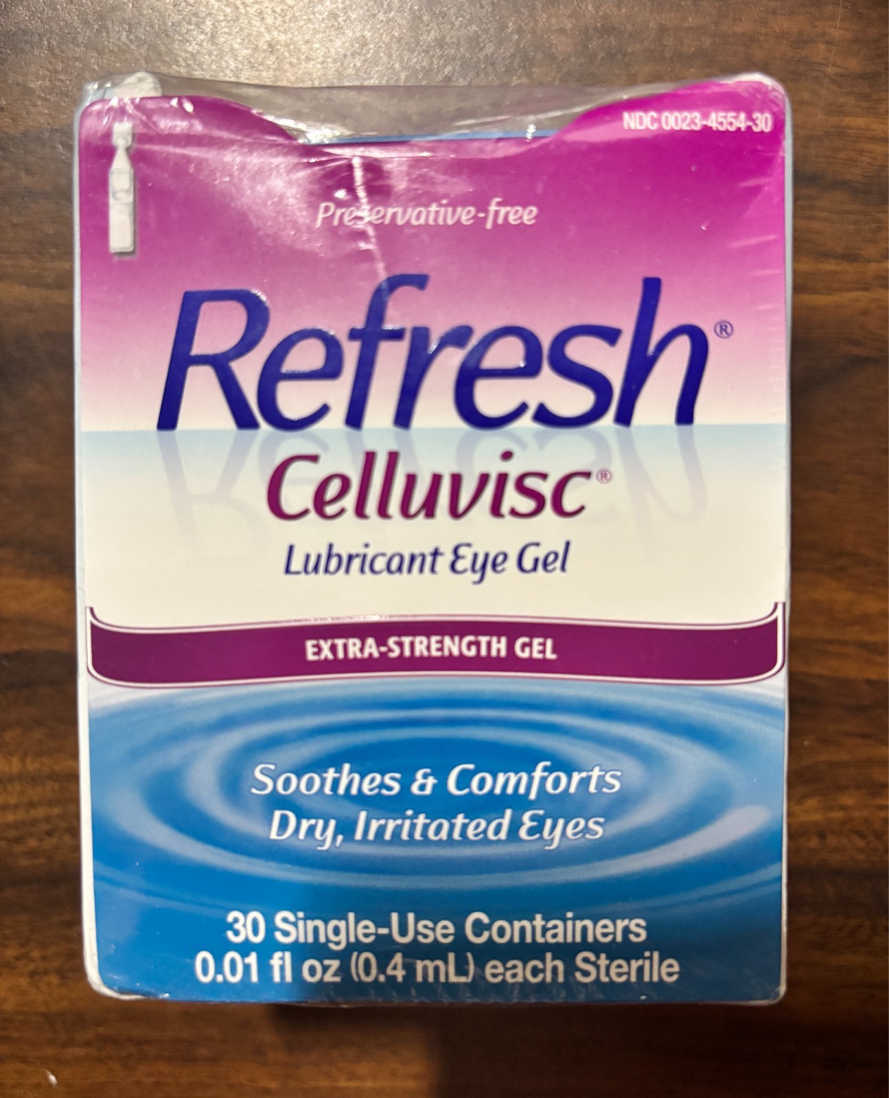 Refresh Celluvisc Lubricant Eye Gel - Pack of 30 Single-Use Containers ...