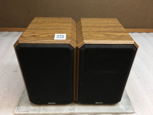 Boston Acoustics HD5 Woodgrain Bookshelf Stereo Speaker Pair 8 ohm Made ...