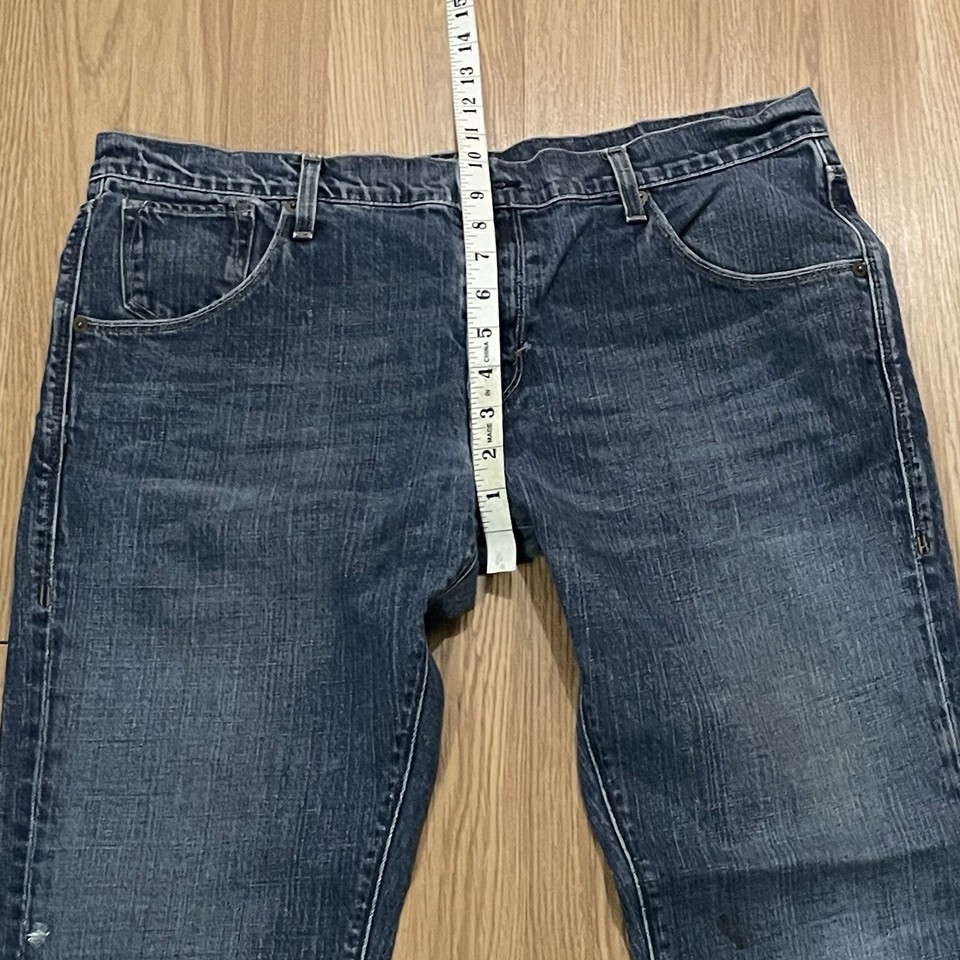 Levis 507 Men’s 36x30 (37x30) Slim Bootcut Jeans Dark Blue Denim ...