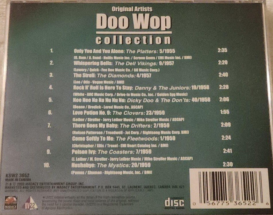 Doo Wop Collection Music CD various artists | eBay
