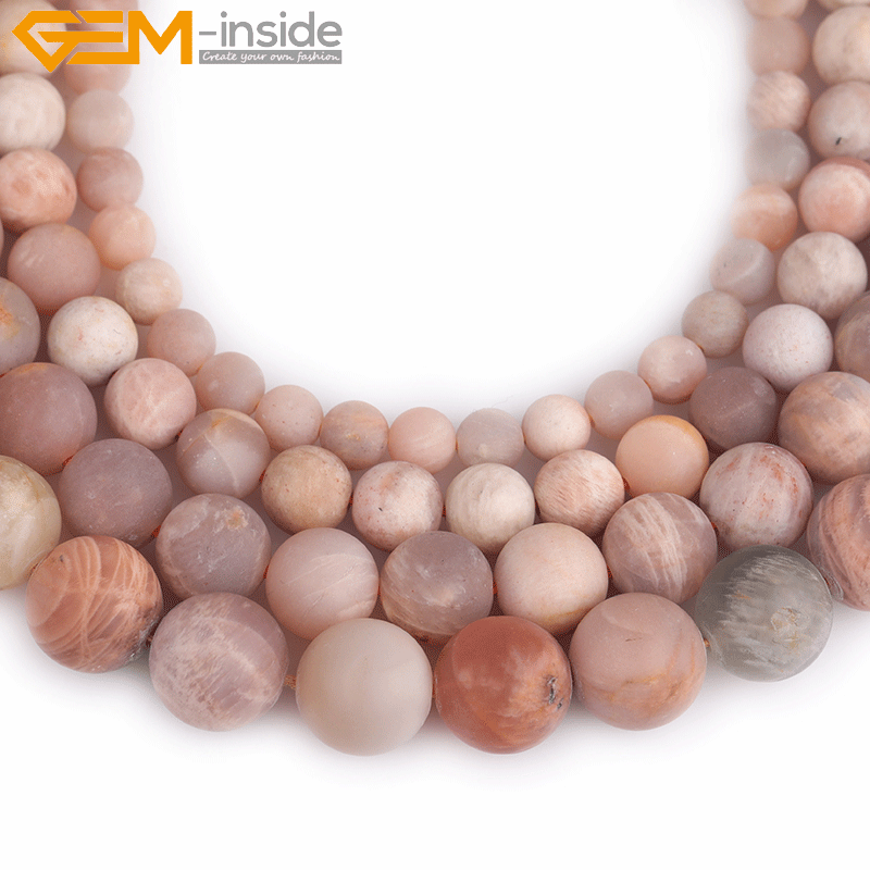 Natural Glossy & Faceted Sunstone Stone Round Beads For Jewellery ...