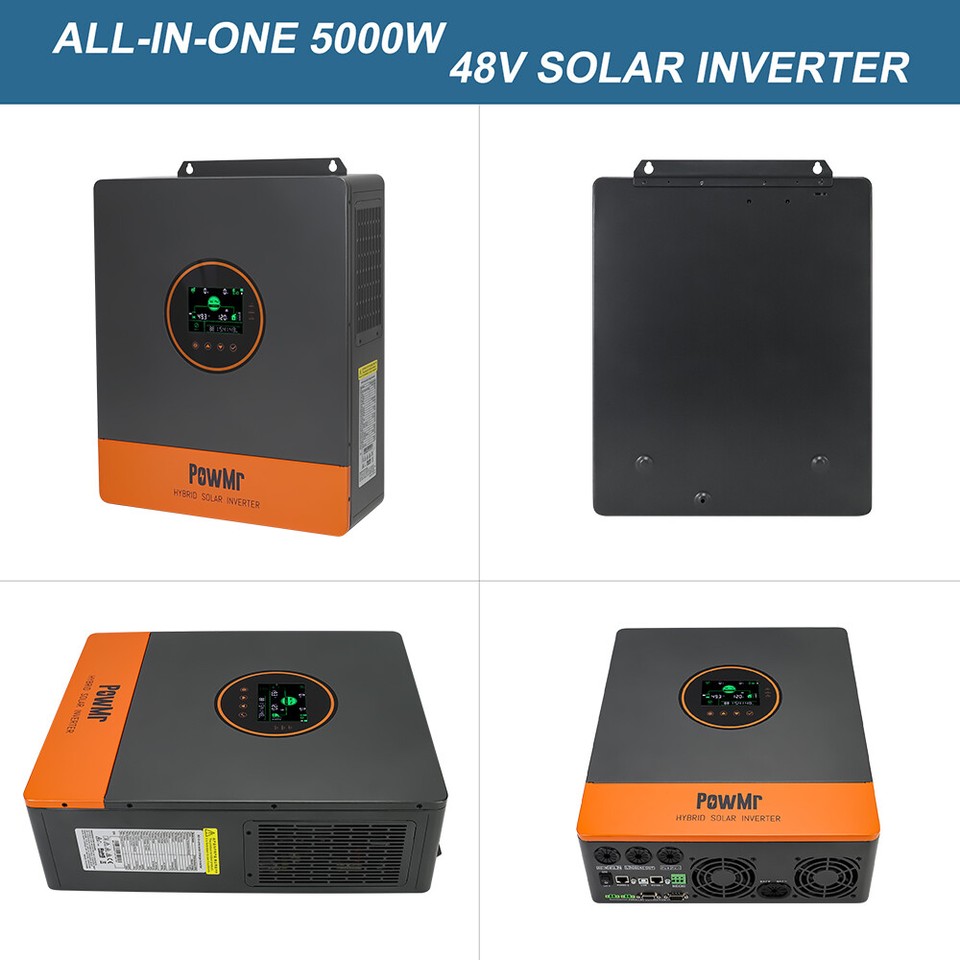 5.2KW 48V Solar Hybrid Inverter 110/208/220V Split Phase MPPT ...
