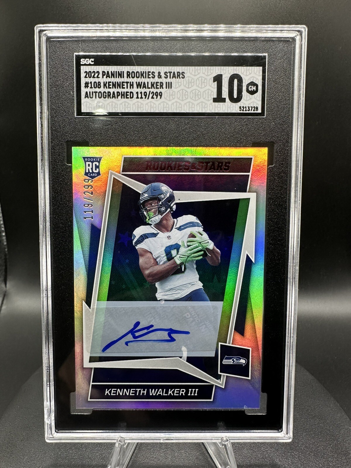 2022 Panini Rookies & Stars - Rookies Signatures #108 Kenneth Walker ...