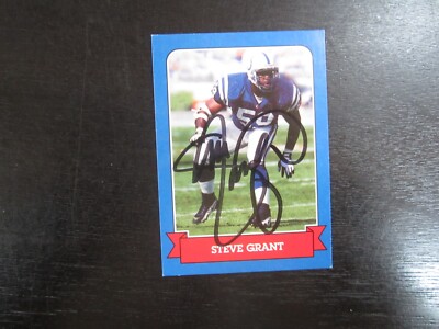 Steve Grant Autograph Signed Auto Card (B) Indianapolis Colts West ...