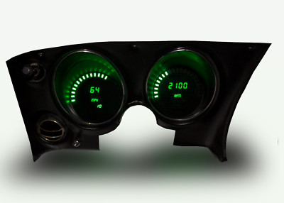 1968-1977 C3 Corvette Digital Dash Panel Green LED Gauges Lifetime ...