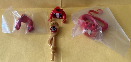 LEGO Ninjago Fangtom Red Snake Minifigure W/ Staff From 9445 In Sealed ...