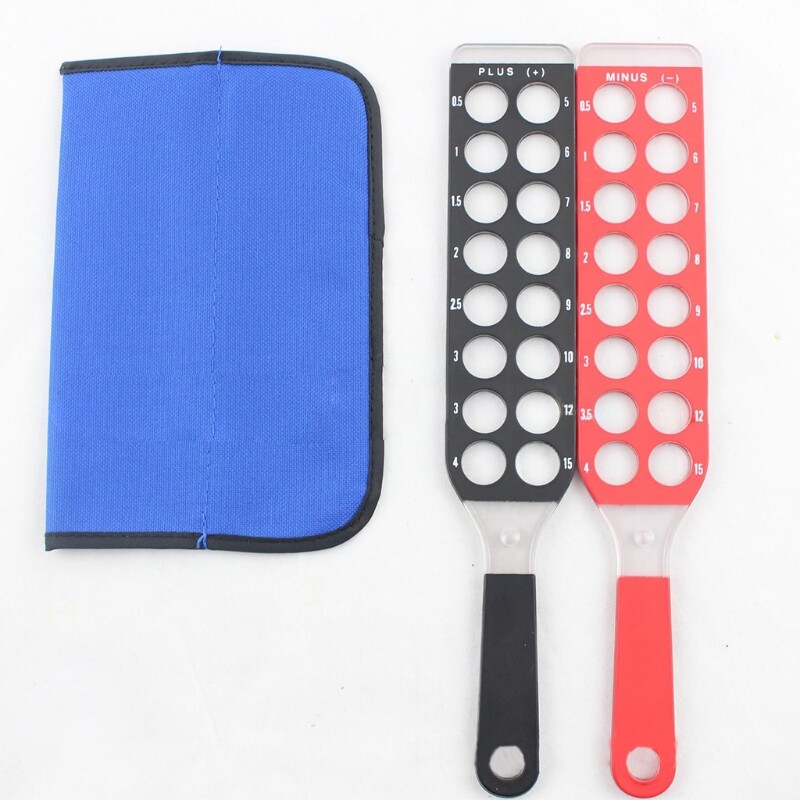 Double Row Optical Retinoscopy Rack Lens Set Acrylic 32 Lenses for w ...