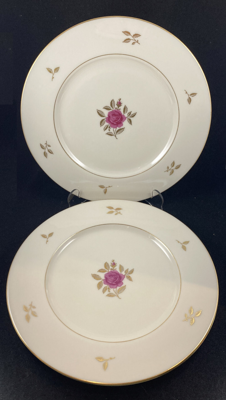 Lenox Rhodora Bone China Dinner Plates 10.5in Discontinued Set of 4 | eBay