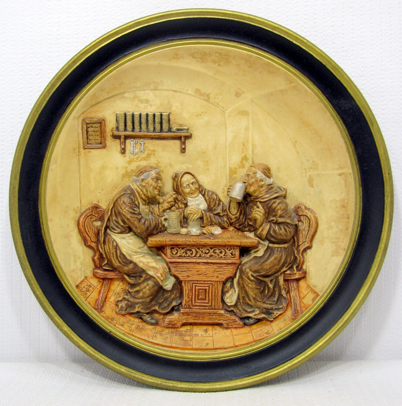 Musterschutz Plaque 3d Wall Plaque JM 5231 “Monks Party” - Very Nice | eBay